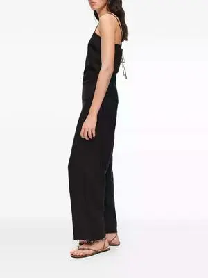 Bimba Y Lola Jumpsuit With Side Tie And Lace Trim