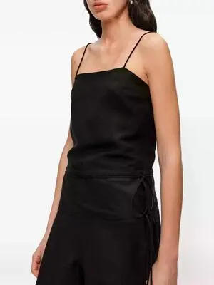Bimba Y Lola Jumpsuit With Side Tie And Lace Trim