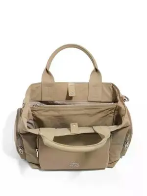 Bimba Y Lola Beige Logo Plaque Cross Body Bag