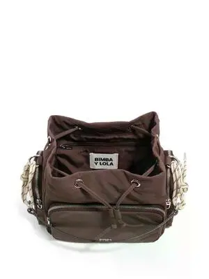 Bimba Y Lola Medium Pocket Bucket Bag - Brown