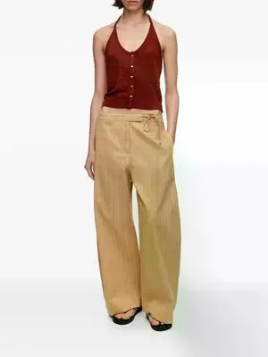 Bimba Y Lola Striped Barrel Trousers
