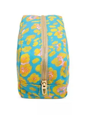Bimba Y Lola Leopard Print Makeup Bag - Blue