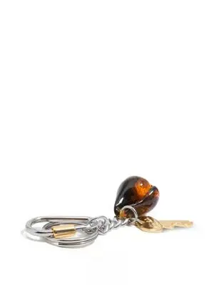 Bimba Y Lola Shell Charm Keyring - Brown