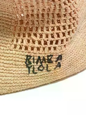 Bimba Y Lola Woven Open-knit Shoulder Bag - Neutrals