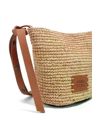 Bimba Y Lola Woven Shoulder Bag - Neutrals