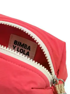 Bimba Y Lola Small Embroidered Logo Rope Puller Makeup Bag