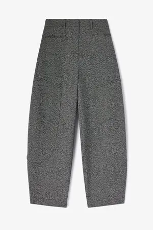 GANNI Tailored Trousers With Patch Details - Black