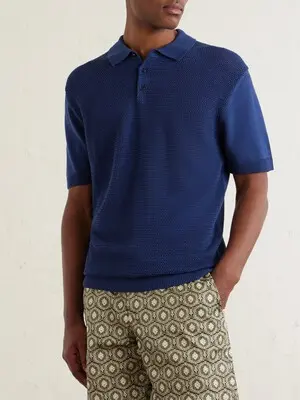 GOD'S TRUE CASHMERE Lightning Checked Cashmere Shirt - Blue