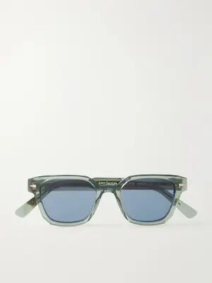AHLEM Saint Georges D-frame Acetate Sunglasses - Green