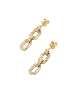 Shay 18-karat Yellow And Diamond Earrings - Gold