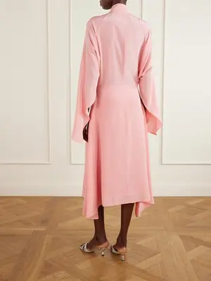 Stella McCartney Tie-detailed Silk Midi Dress