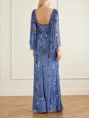 Jenny Packham Sequin-embellished Tulle Gown