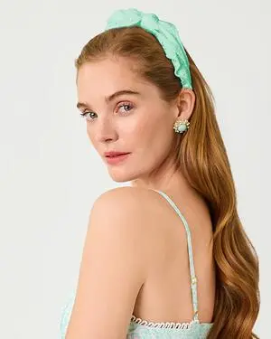 Lilly Pulitzer® Knotted Eyelet Headband - Mint