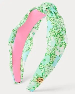 Lilly Pulitzer® Twist Knot Headband With Gold Emblem - Mint