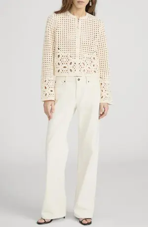 FRAME The Postcard Open Stitch Cardigan