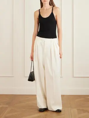 Calvin Klein Alicia Cotton-blend Jersey Tank Top - Black