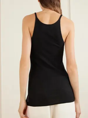 Calvin Klein Alicia Cotton-blend Jersey Tank Top - Black