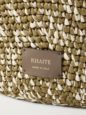Khaite Lotus Medium Two-tone Woven Tote