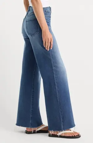 Good American Soft-tech High Waist Wide Leg Jeans