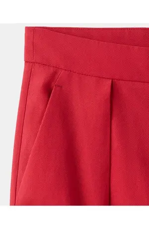 Mango Straight Leg Pants - Red
