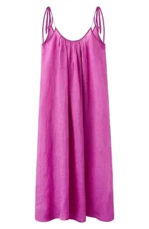 Mango Ramie Nightgown - Fuchsia