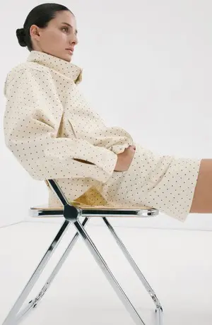 Mango Polka Dot Cotton Shorts