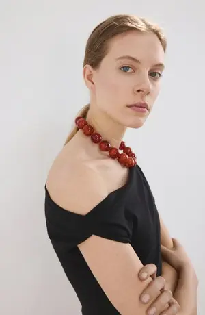 Mango One-shoulder Flared Maxi Dress