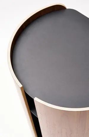APTO Contour Wood & Steel Side Table