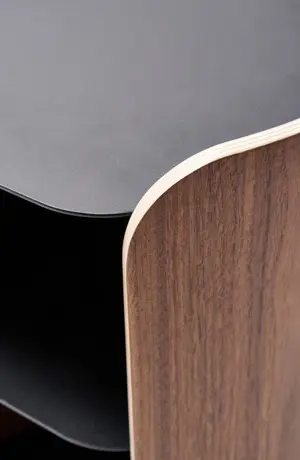 APTO Contour Wood & Steel Side Table