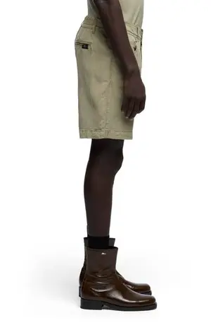 7 For All Mankind Hybrid Twill Jogger Shorts - Army
