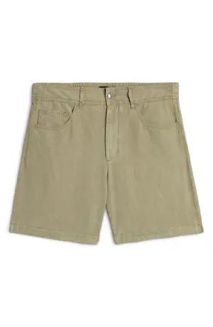 7 For All Mankind Hybrid Twill Jogger Shorts - Army