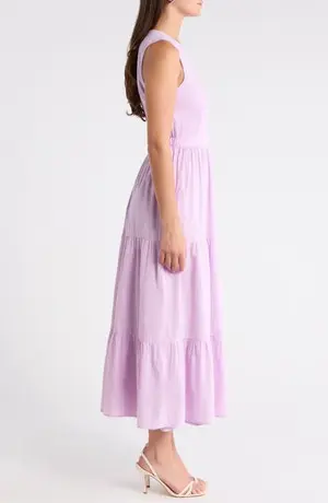 SUGARLIPS Sleeveless Tiered Maxi Dress