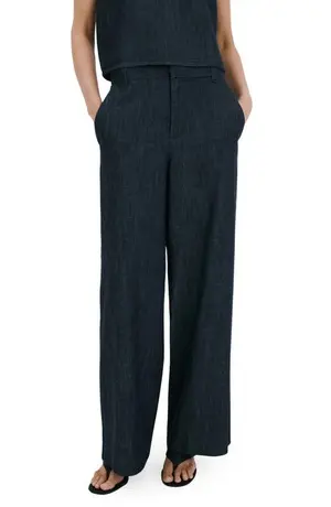 Mango Dark Wash Jeans For Women
