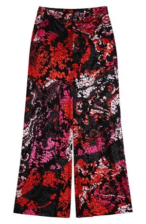 Desigual Floral Print Wide Leg Pants