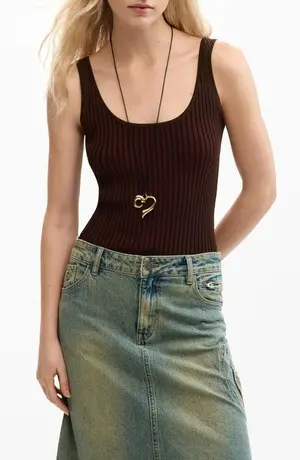 Desigual Ribbed Tank Top