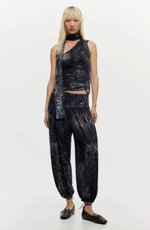 Desigual Sleeveless Top With Attached Scarf