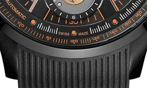 MIDO Multifort Skeleton Chronograph Automatic Rubber Strap Watch - Black
