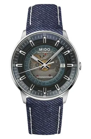 MIDO Commander Gradient Automatic Stainless Steel Bracelet Watch - Blue
