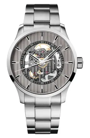 MIDO Multifort Vertigo Automatic Stainless Steel Bracelet Watch - Silver