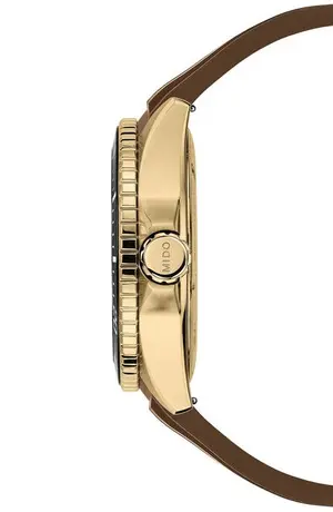 MIDO Ocean Star Gmt Automatic Rubber Strap Watch - Black