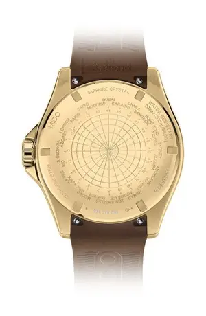 MIDO Ocean Star Gmt Automatic Rubber Strap Watch