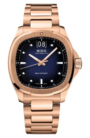 MIDO Multifort Tv Big Date Automatic Bracelet Watch - Blue