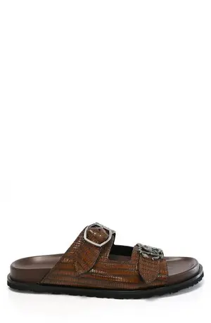 Roberto Cavalli Double Strap Slide Sandals