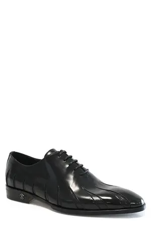 Roberto Cavalli Pleated Leather Oxford Shoes