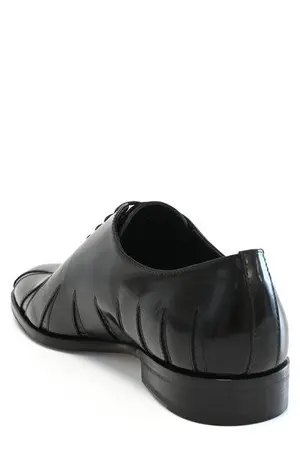 Roberto Cavalli Pleated Leather Oxford Shoes