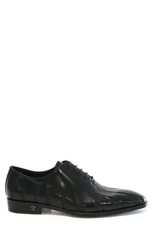 Roberto Cavalli Pleated Leather Oxford Shoes