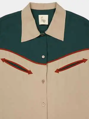 PAULA Narcisa Embroidered Cowboy Shirt