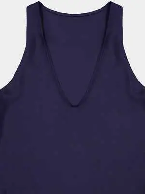 PAULA Nama Serena Peacoat Silk Tank Top - Blue