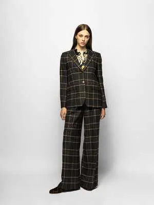 PAULA Check Houndstooth Blazer