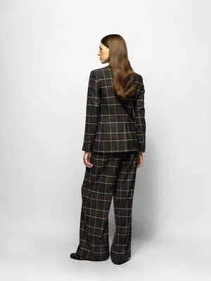 PAULA Check Houndstooth Blazer